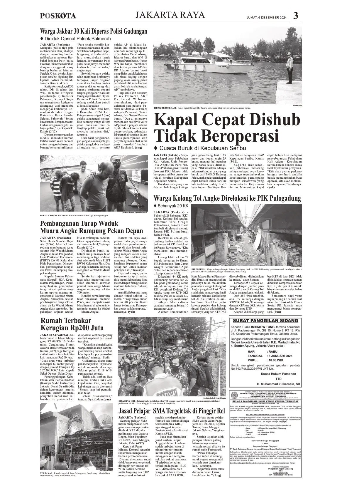 Poskota Epaper - Poskota 6 Desember 2024