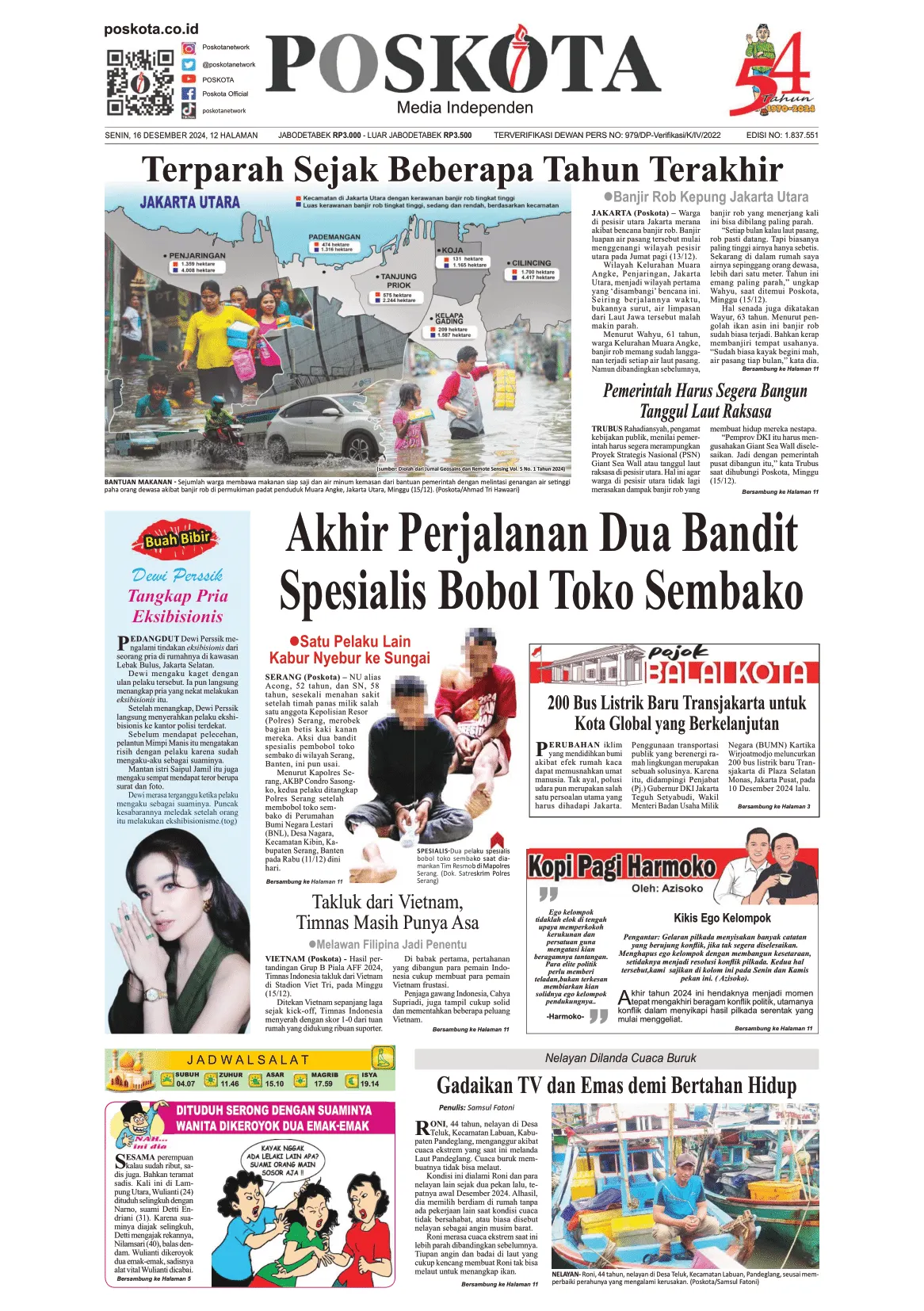 Poskota Epaper - Poskota 16 Desember 2024