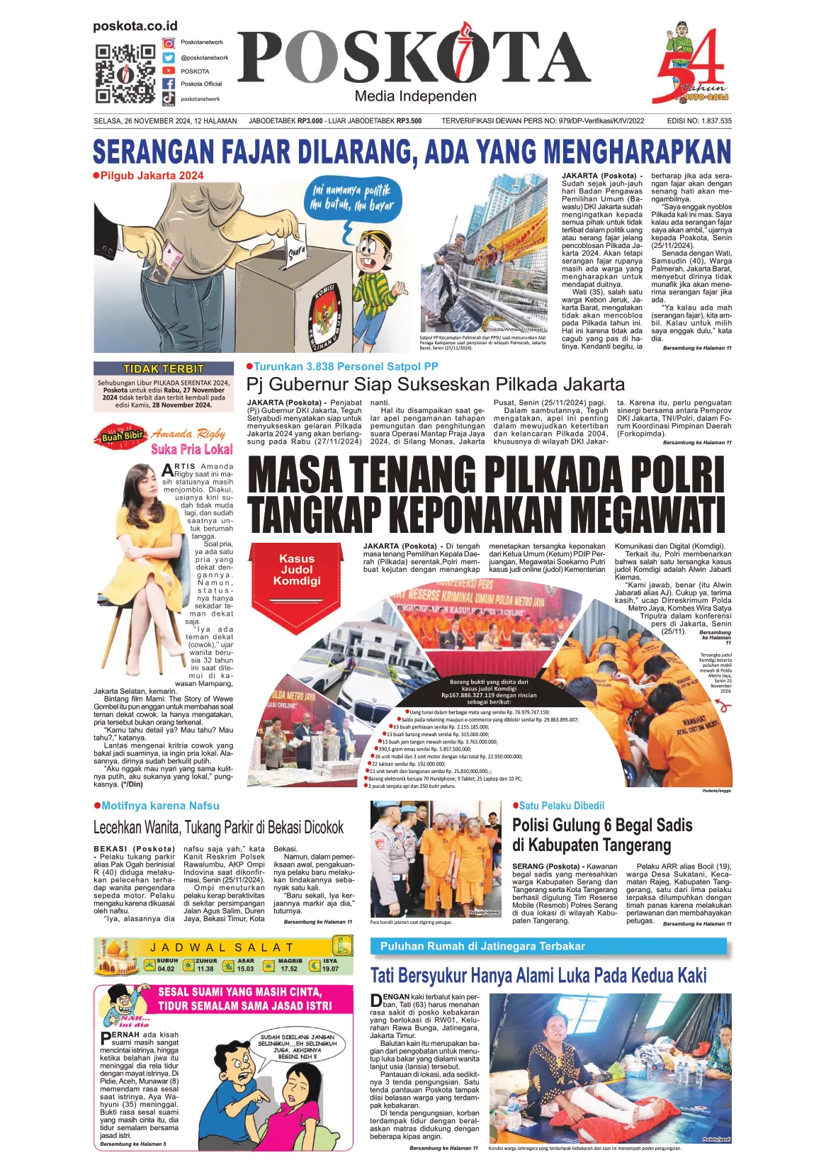 Poskota Epaper - Poskota 26 November 2024