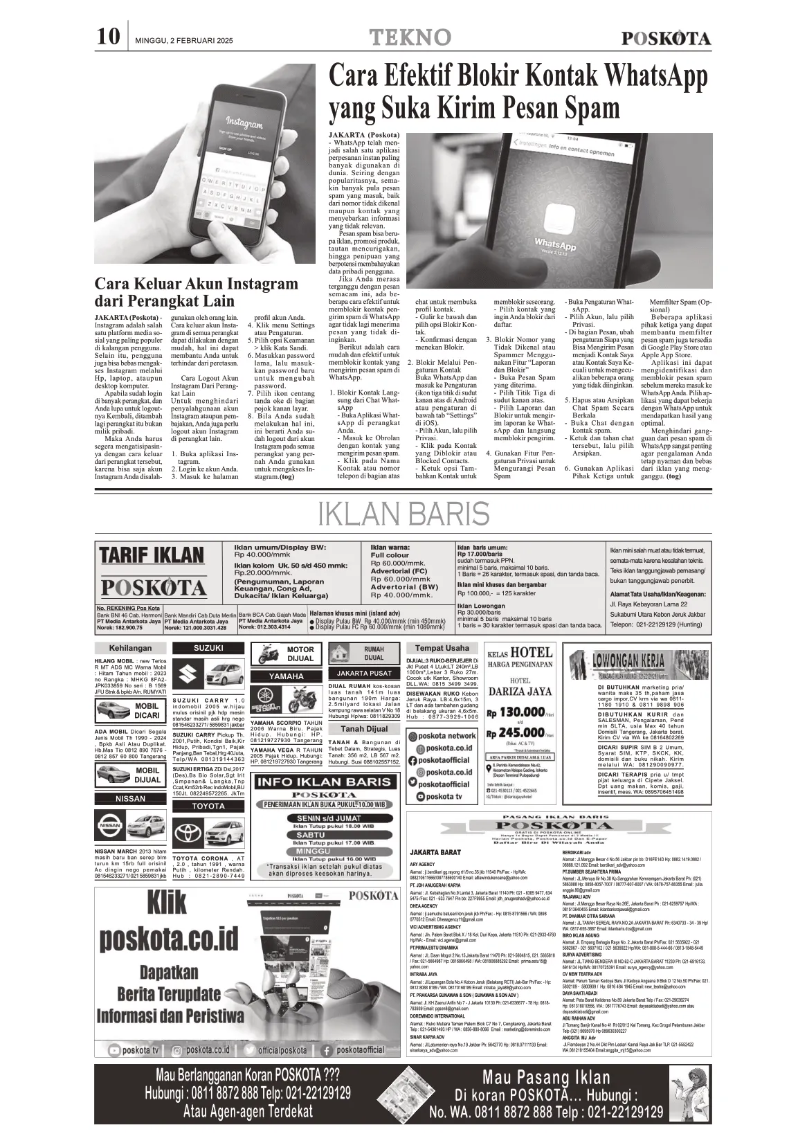 Poskota Epaper - Poskota 2 Februari 2025