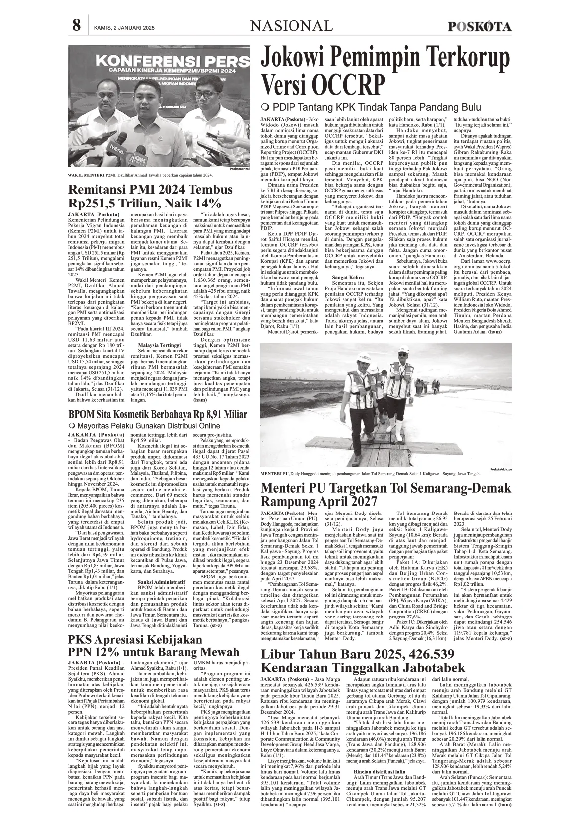 Poskota Epaper - Poskota 2 Januari 2025