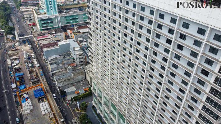 Foto Udara Progres Terkini Proyek MRT Jakarta Fase 2 - poskota.co.id