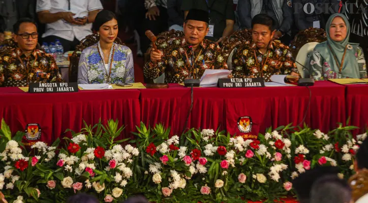 Pengundian Nomor Urut Paslon Cagub dan Cawagub Pilkada Jakarta 2024 - Poskota